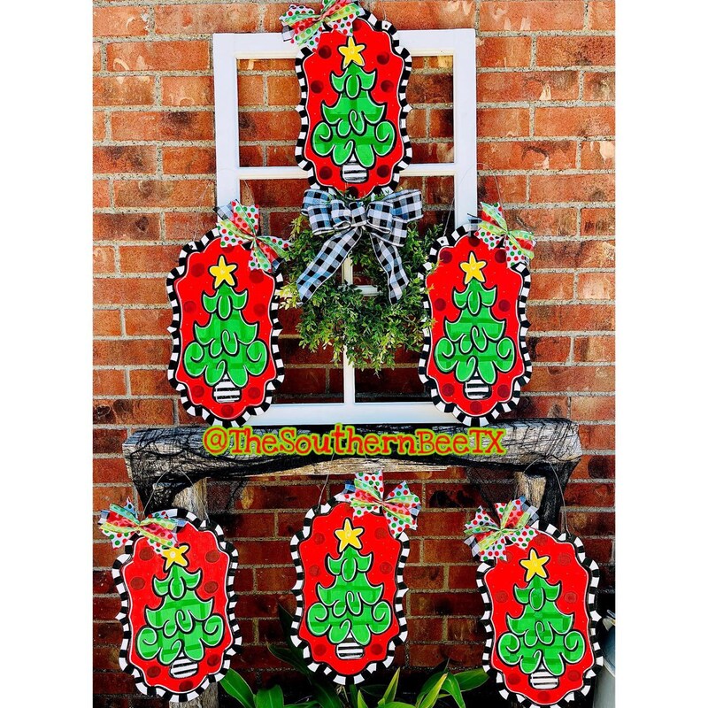 Holiday Door Hanger - Etsy