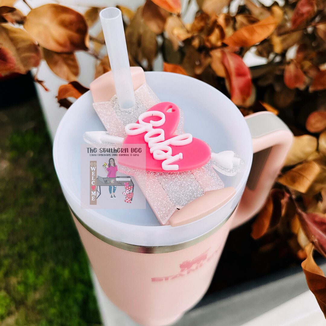 Heart Stanley Name Tag, Heart Stanley Lid Topper, Stanley Name Tag ...