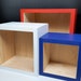 Set of 3 Floating Cube Shelves for Living Room, Hanging Modern ...