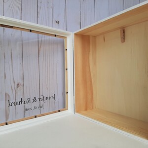 Large Extra Deep Wooden Personalized Shadow Box Frame Glass - Etsy
