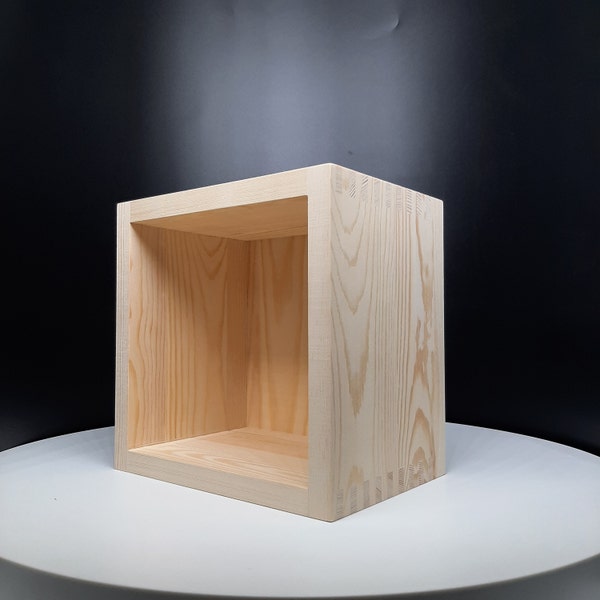 Unfinished Wood Cube Shelf - Etsy