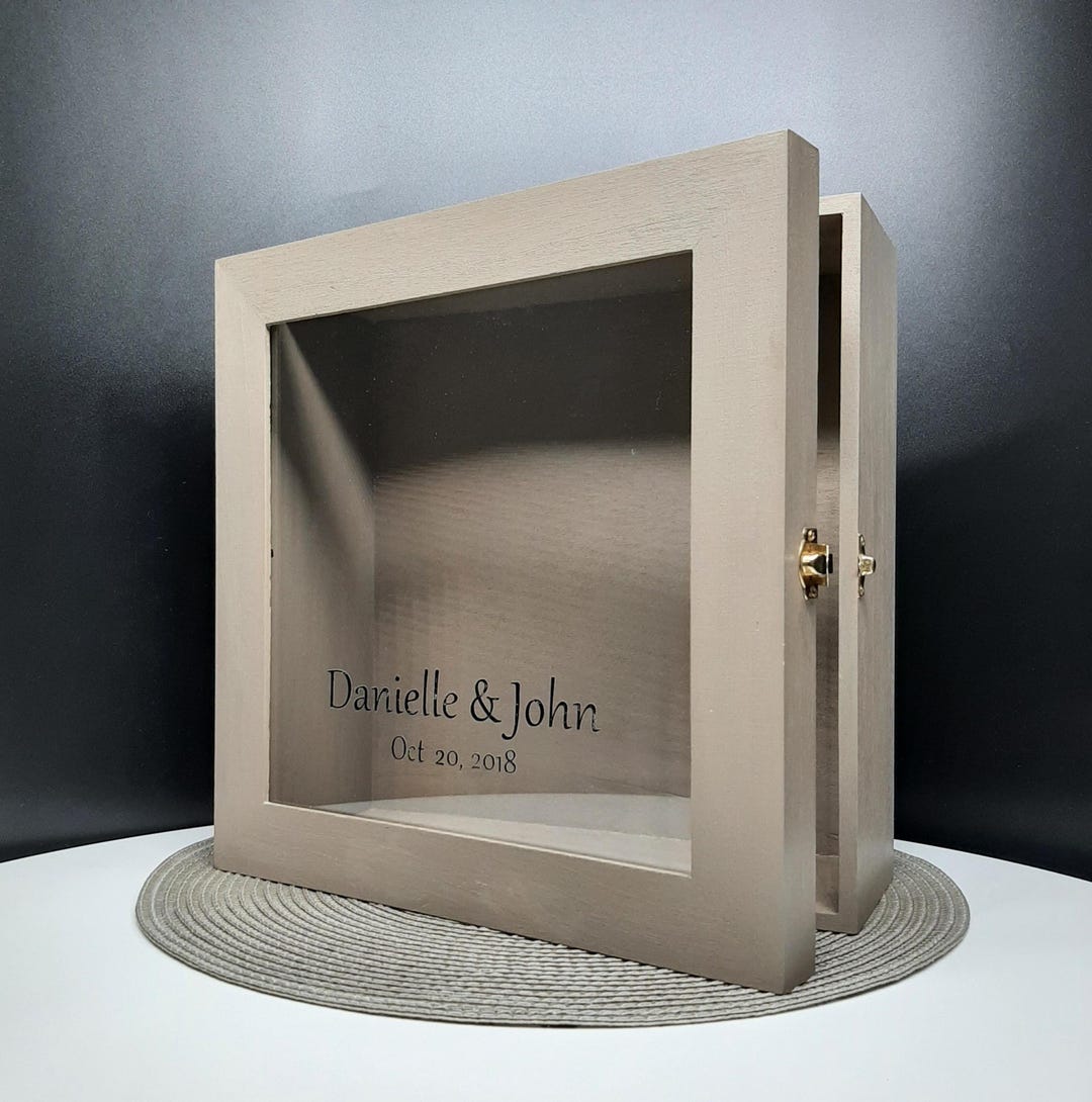 Extra Deep Empty Wooden Personalized Shadow Box Frame Glass, Display ...
