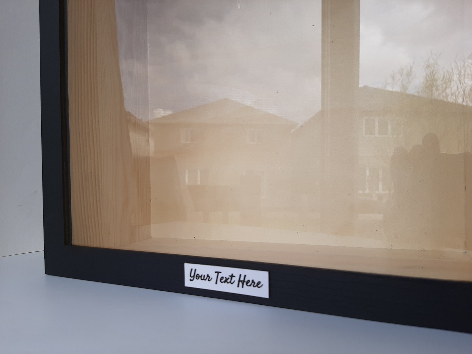 Large Extra Deep Wooden Personalized Shadow Box Frame With - Etsy UK