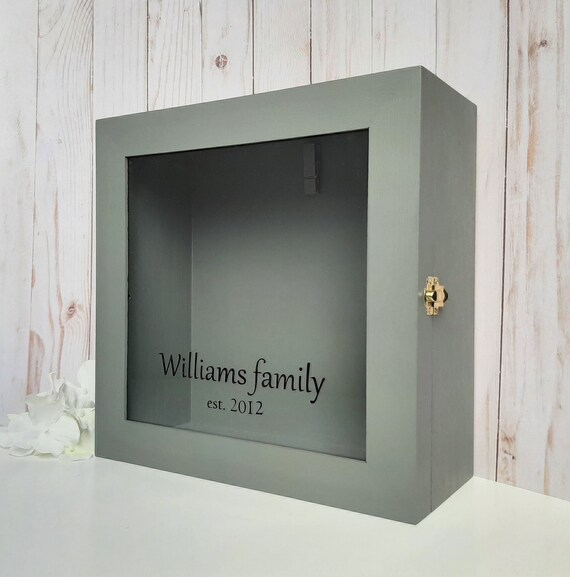 Extra Deep Empty Wooden Personalized Shadow Box Frame Glass - Etsy