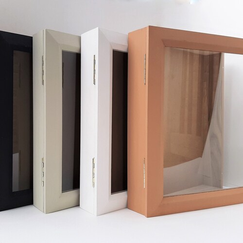 Extra Deep Large Wooden Shadow Box Frame With Glass Memories - Etsy