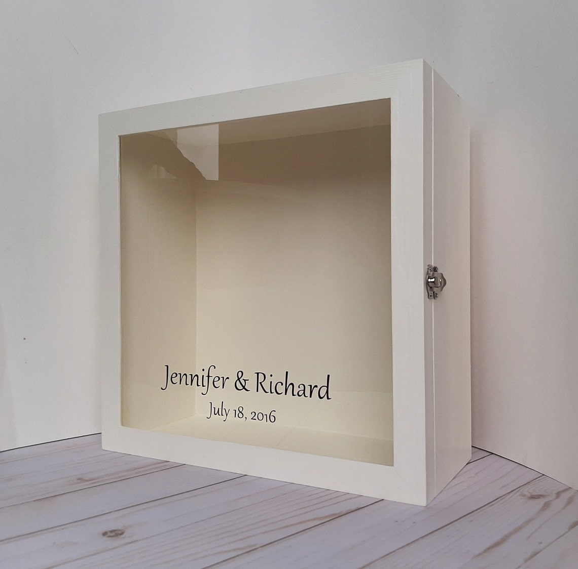 Large Extra Deep Wooden Personalized Shadow Box Frame With - Etsy