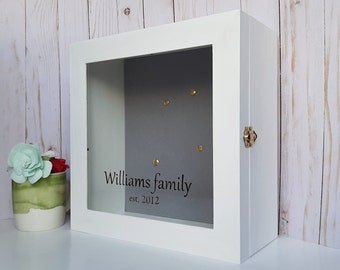 Deep Empty Wooden Personalized 12x12 Shadow Box Frame With | Etsy Canada