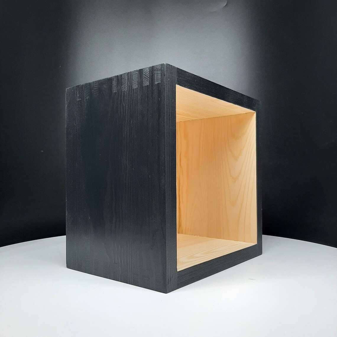 Set of 3 Deep Floating Modern Cube Shelves for Wall, Hanging Book ...