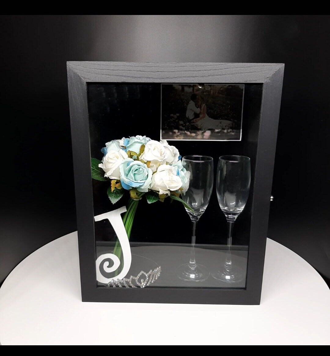 11x14 Extra Deep Empty Wooden Personalized Shadow Box Frame Glass ...