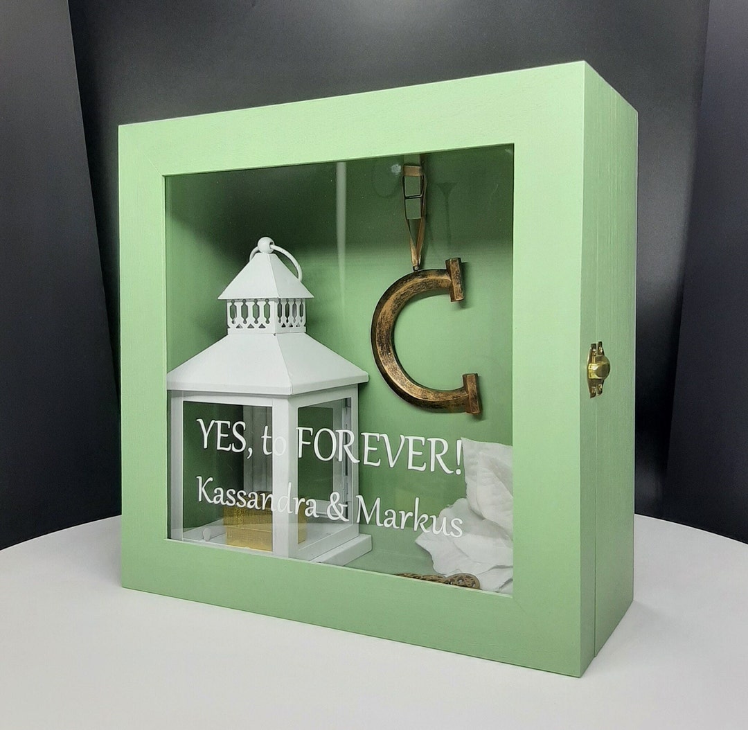Personalized Wedding Keepsake Display, Wedding Day Shadow Box Frame ...