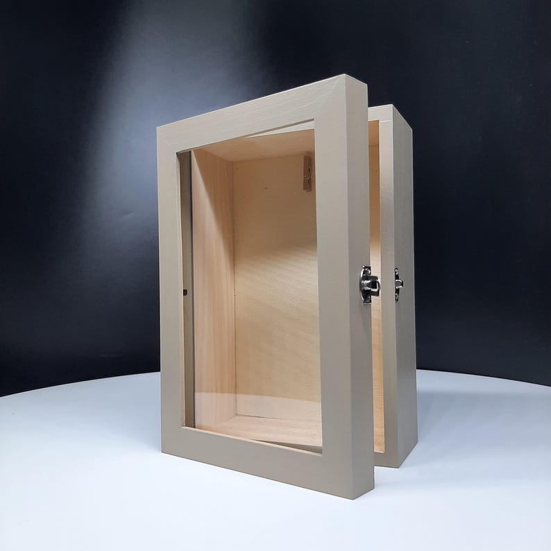 Small Shadow Box Display Case, Wedding Memory Keepsake, Graduation Gift ...
