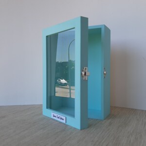 5x7 Personalized Deep Wood Shadow Box Picture Frame With Glass Door ...