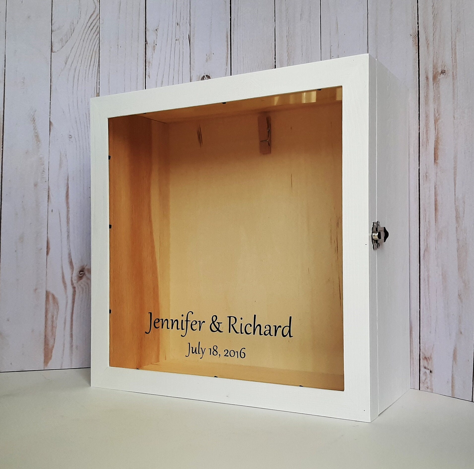 Large Extra Deep Wooden Personalized Shadow Box Frame Glass - Etsy