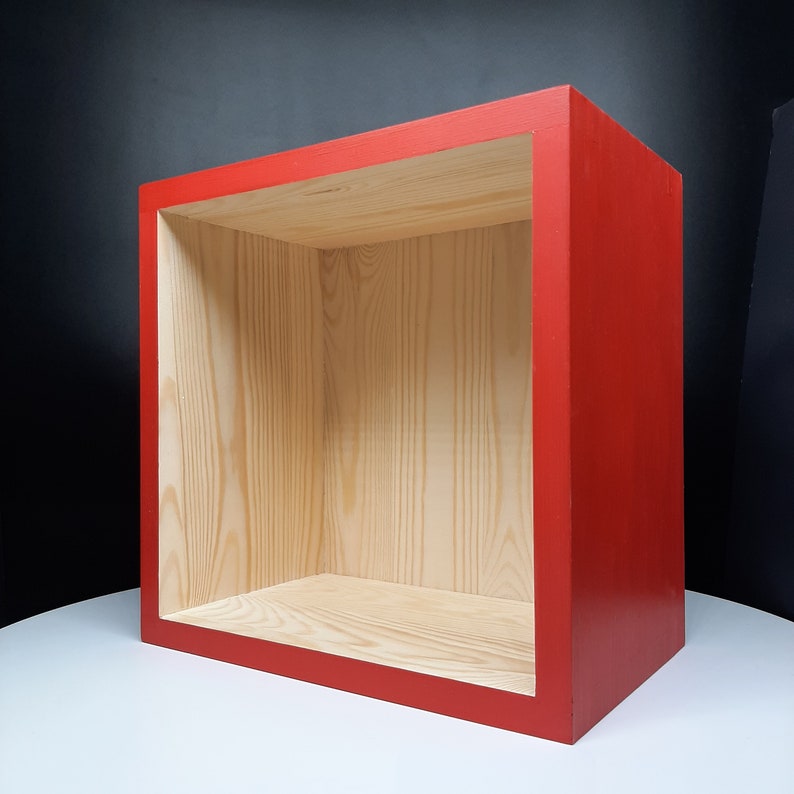 Set of 3 Floating Cube Shelves for Living Room, Hanging Modern ...