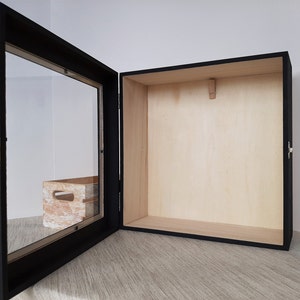 Deep Front Opening 12x12 Shadow Box Frame With Glass, Display Case ...