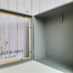 Large Extra Deep Wooden Personalized Shadow Box Frame With - Etsy