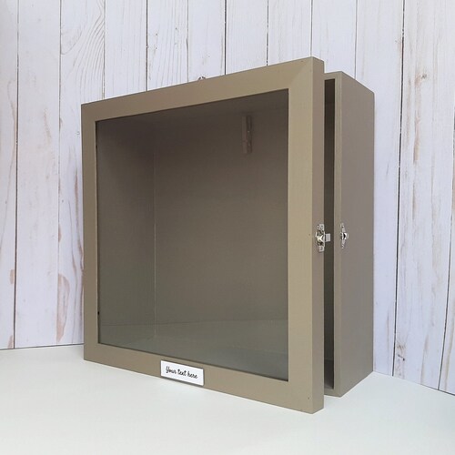 5x7 Personalized Deep Wood Shadow Box Picture Frame With Glass - Etsy