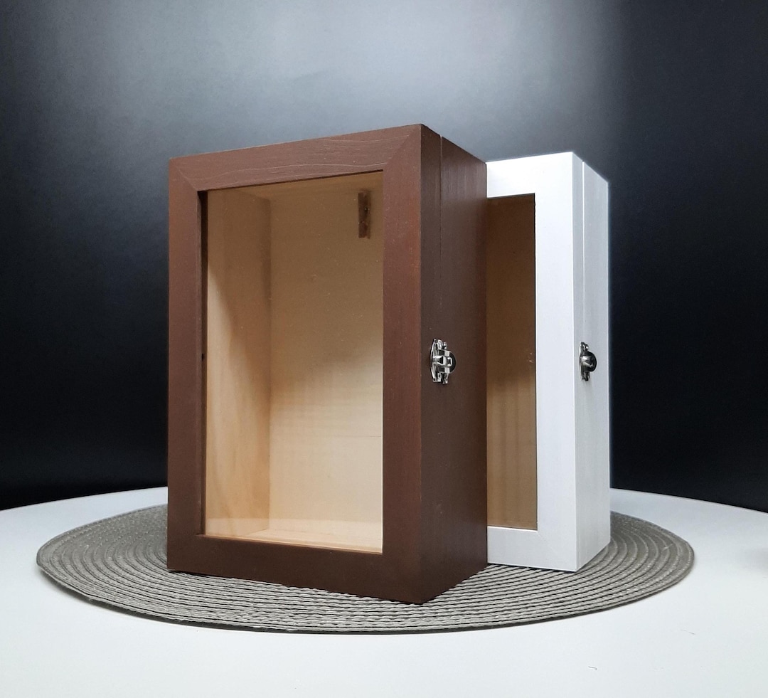 Small Shadow Box Display Case, Wedding Memory Keepsake, Graduation Gift ...