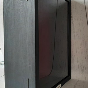 Large Extra Deep Shadow Box Frame Glass, Wooden Memory Box, Living Room ...