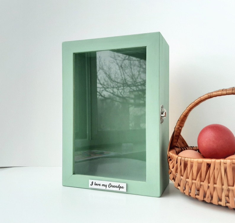 5x7 Personalized Deep Wood Shadow Box Picture Frame With Glass - Etsy