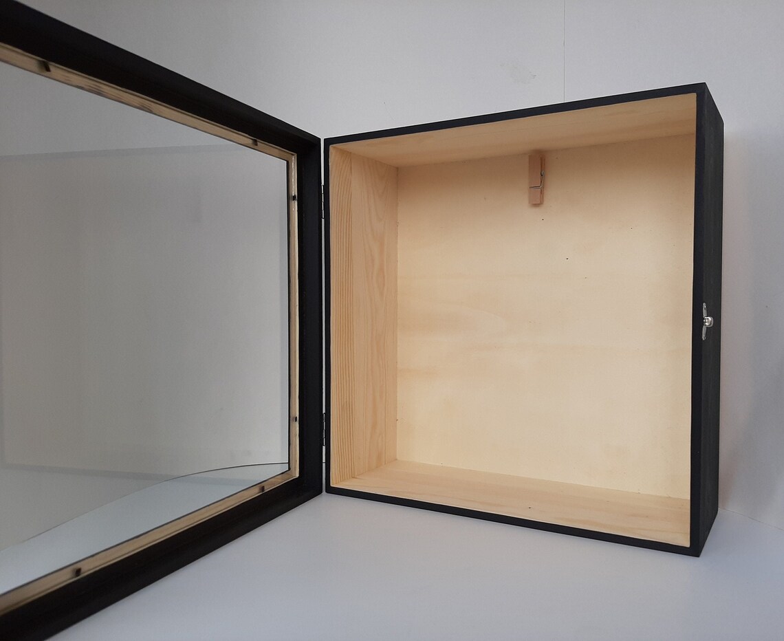 Large Extra Deep Wooden Personalized Shadow Box Frame With - Etsy UK