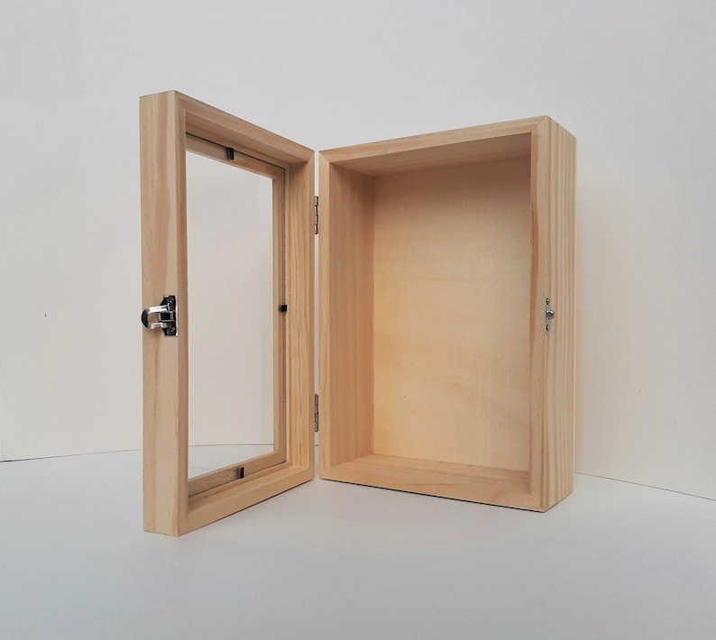 Deep Wooden Shadow Box Frame Memories Box Picture Frame for | Etsy