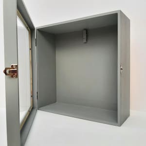 Large Extra Deep 12x12 Shadow Box Frame With Glass Door, Display Case ...