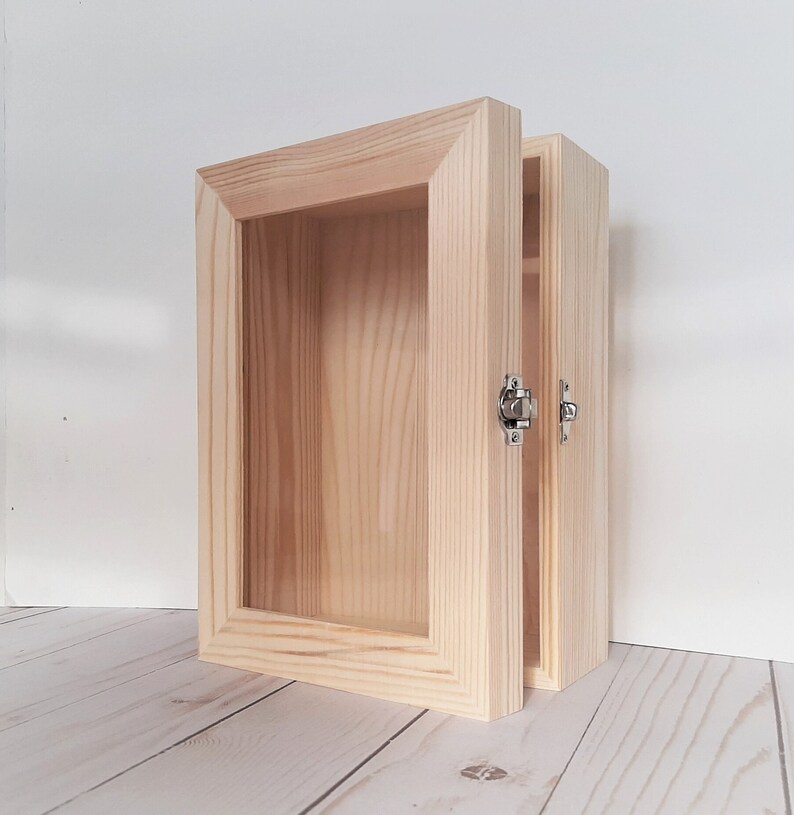Deep Wooden Shadow Box Frame Small Memory Box Picture Frame - Etsy