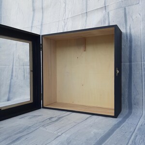 Deep Front Opening 12x12 Shadow Box Frame With Glass, Display Case ...