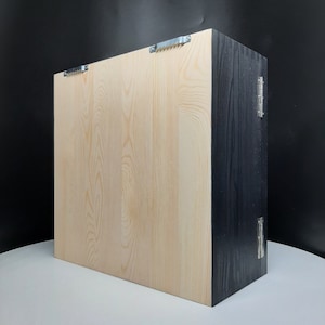 Large Extra Deep Wooden Personalized Shadow Box Frame With Glass Door ...