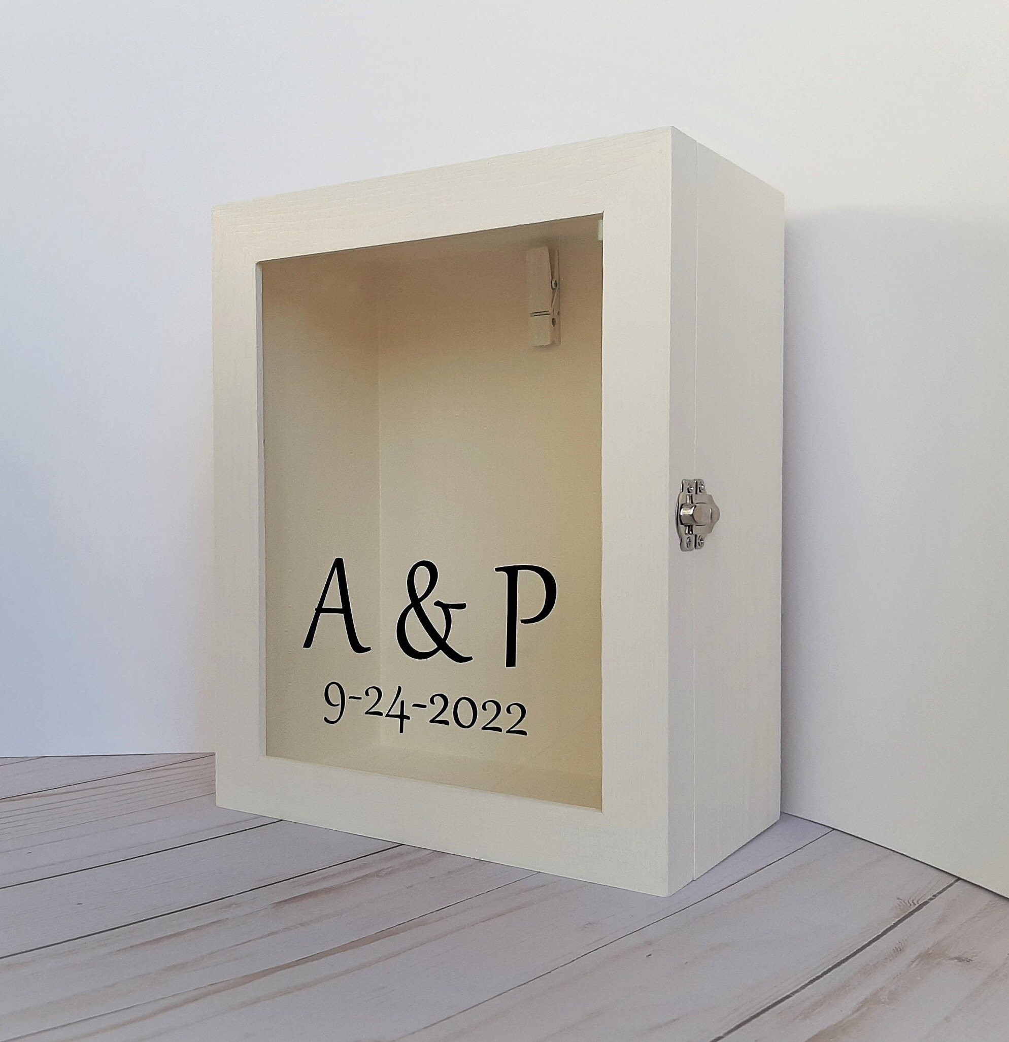 8x10 Extra Deep Wooden Shadow Box Frame With Glass Door, Display Case ...