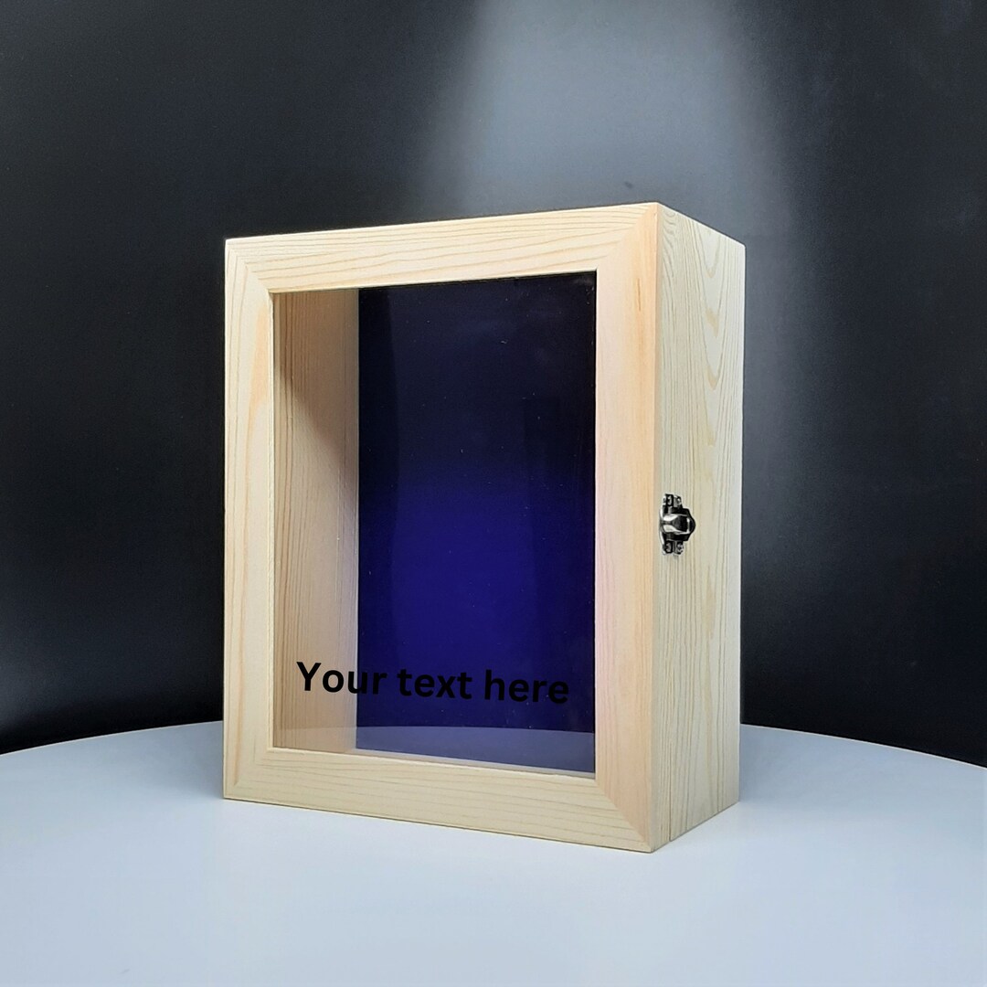 8x10 Extra Deep Shadow Box, Wood Keepsake Memory Box Wedding, Pin ...