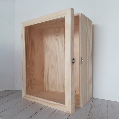 Extra Deep Large Wooden Shadow Box Frame With Glass Memories - Etsy Canada