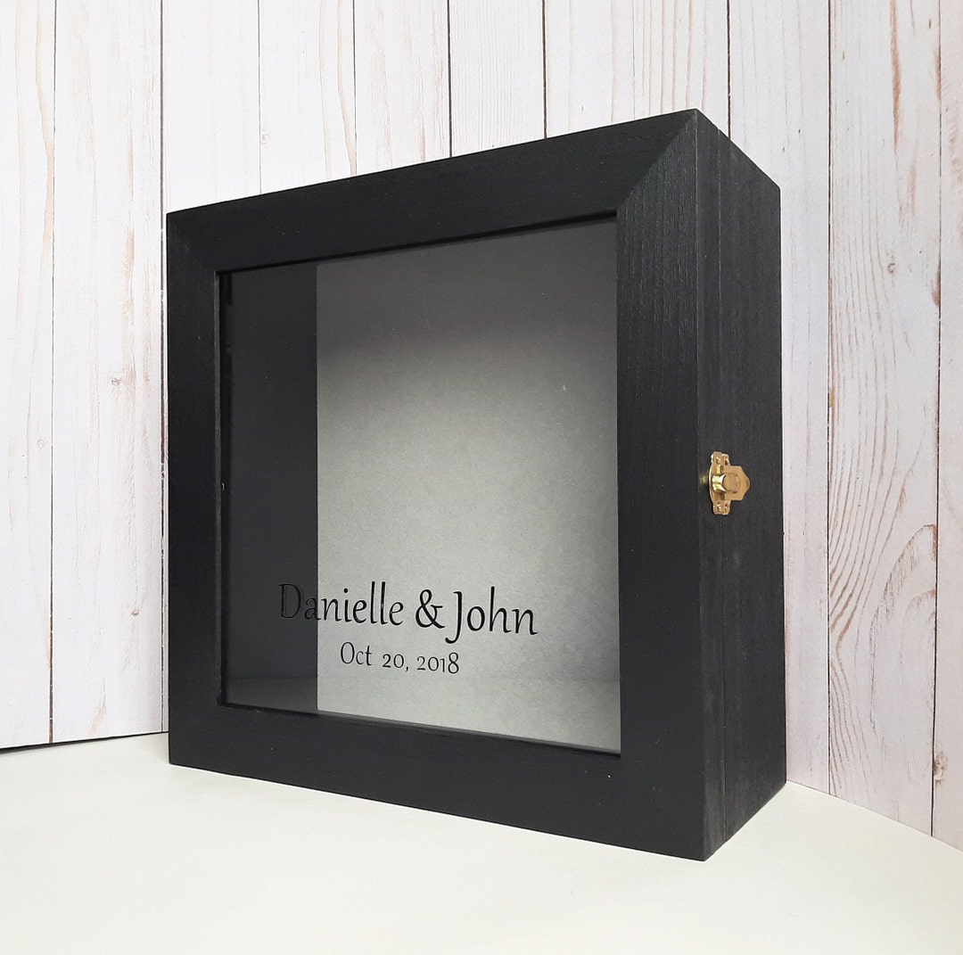 Extra Deep Shadow Box Wooden Memory Box Wedding Modern - Etsy