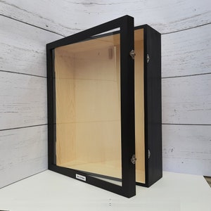 Large Extra Deep Shadow Box Frame Glass Memories Box Wood | Etsy