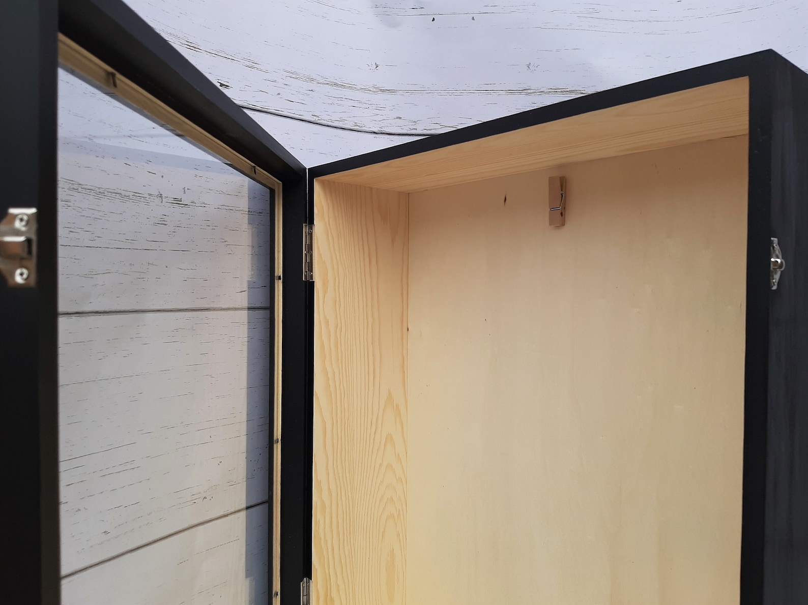 Large Extra Deep Shadow Box Frame Glass, Memories Box Wood, Living Room ...