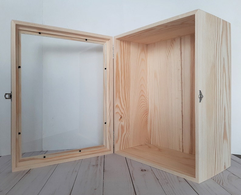 Extra Deep Large Wooden Shadow Box Frame With Glass Memories - Etsy Canada