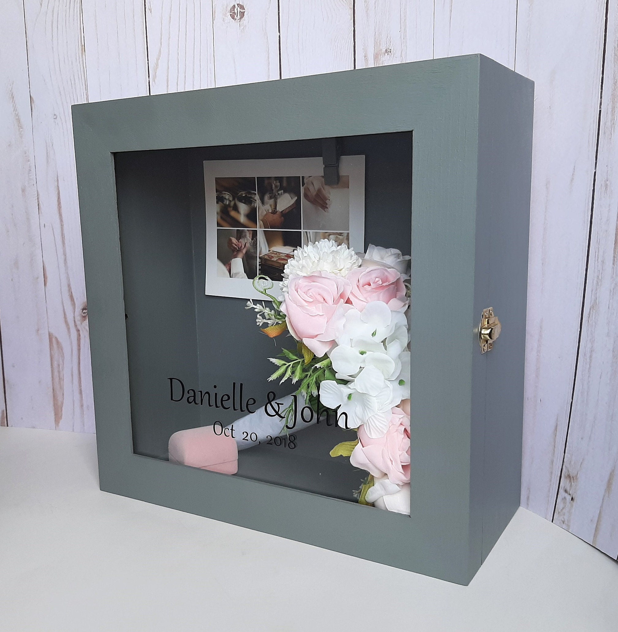 Extra Deep Empty Wooden Personalized 12x12 Shadow Box Frame Glass ...