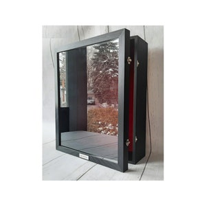 Large Extra Deep Shadow Box Frame Glass, Wooden Memory Box, Living Room ...