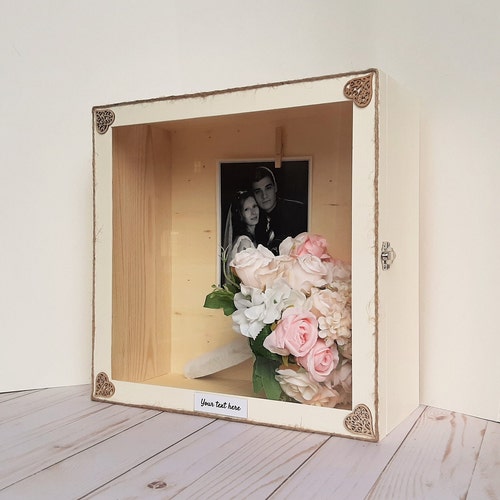 Extra Deep Empty Wooden Personalized Shadow Box Frame Glass - Etsy
