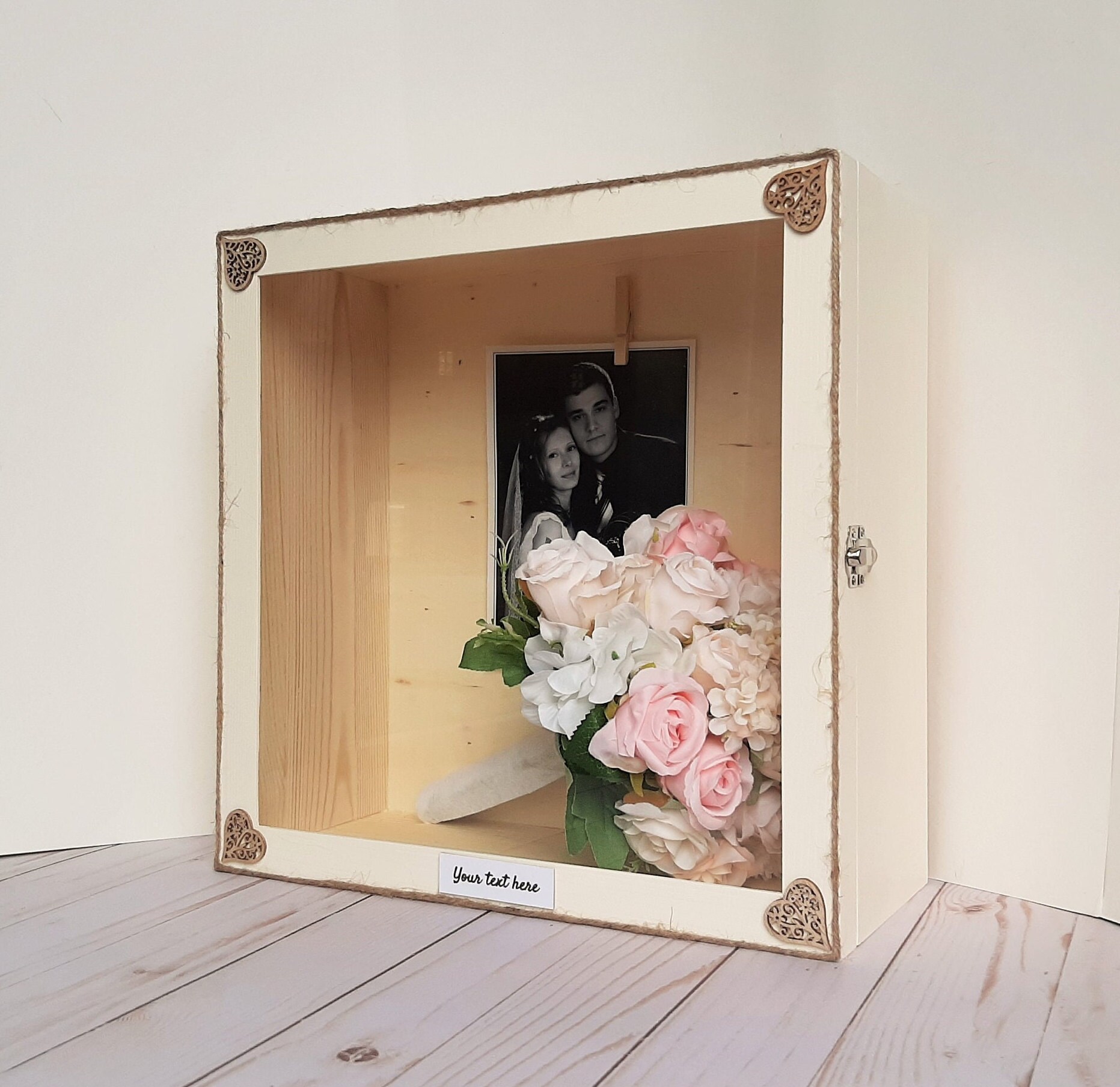 Large Extra Deep Wooden Personalized Shadow Box Frame With - Etsy Canada