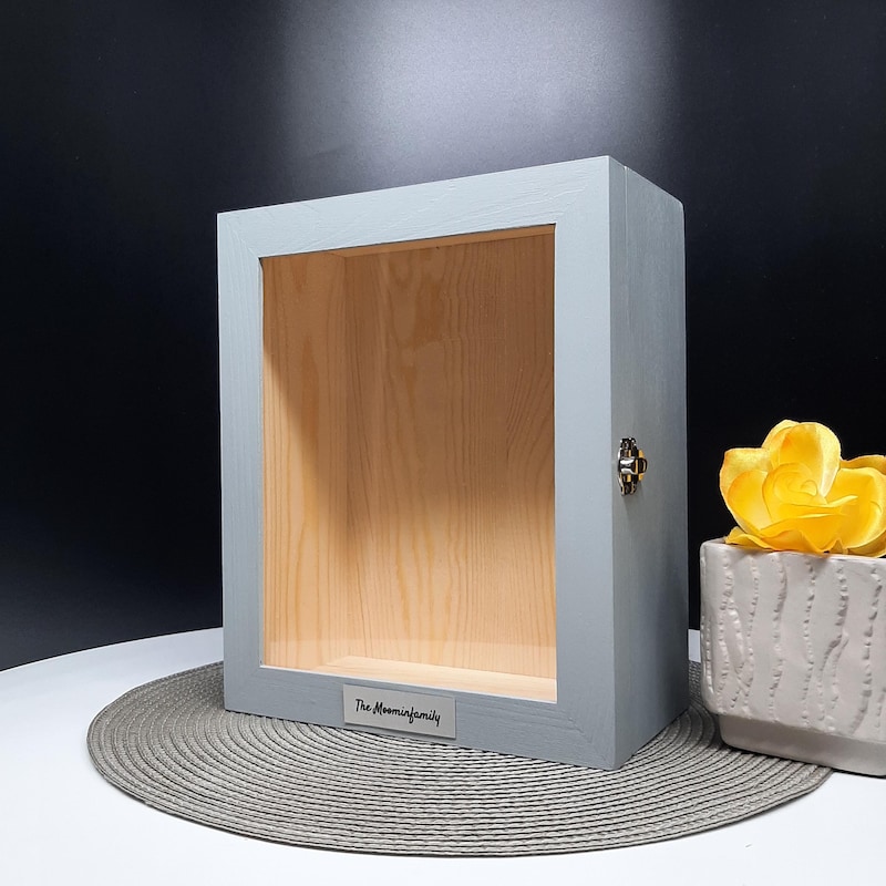 Shadow Box Display Case With Shelves - Etsy