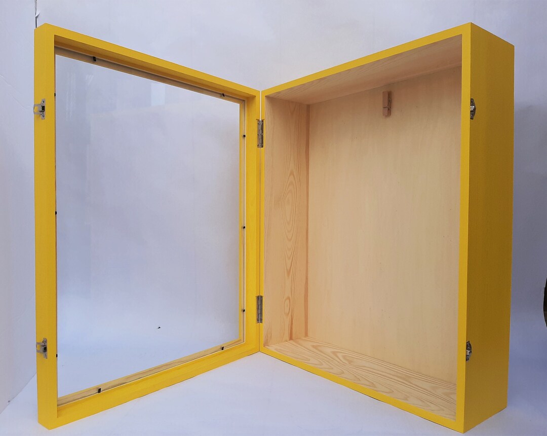 Large Extra Deep Shadow Box Frame Glass, Memories Box Wood, Apartment ...