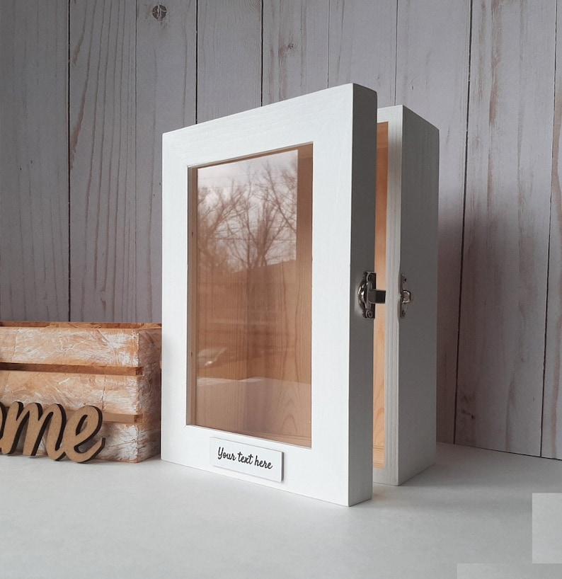 Small Shadow Box Frame With Glass Wood Memory Box Picture - Etsy Canada