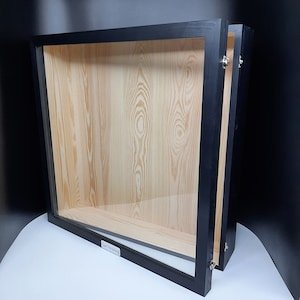 24x24x4 Extra Large Shadow Box Frame Glass, Memories Box Wood, Living ...