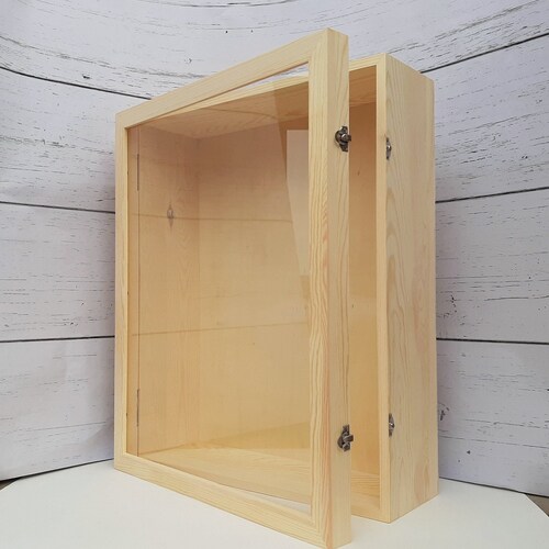 Large Extra Deep Shadow Box Frame Glass Memories Box Wood - Etsy Canada
