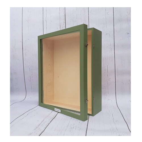 Large Extra Deep Shadow Box Frame Glass Memories Box Wood - Etsy Canada