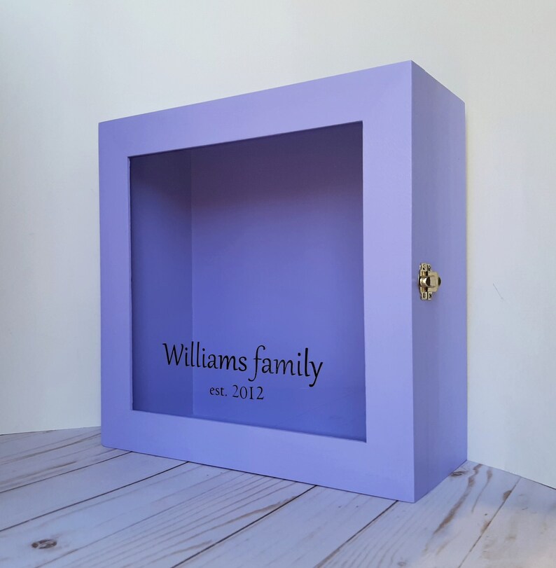 Extra Deep Empty Wooden Personalized Shadow Box Frame Glass - Etsy