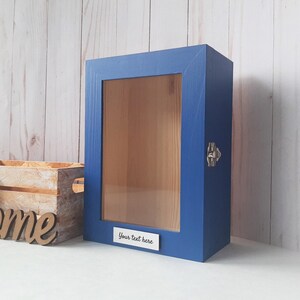 Small Extra Deep Personalized Shadow Box Frame With Glass Door, Display ...