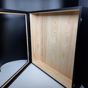 24x24x4 Extra Large Shadow Box Frame Glass, Memories Box Wood, Living ...